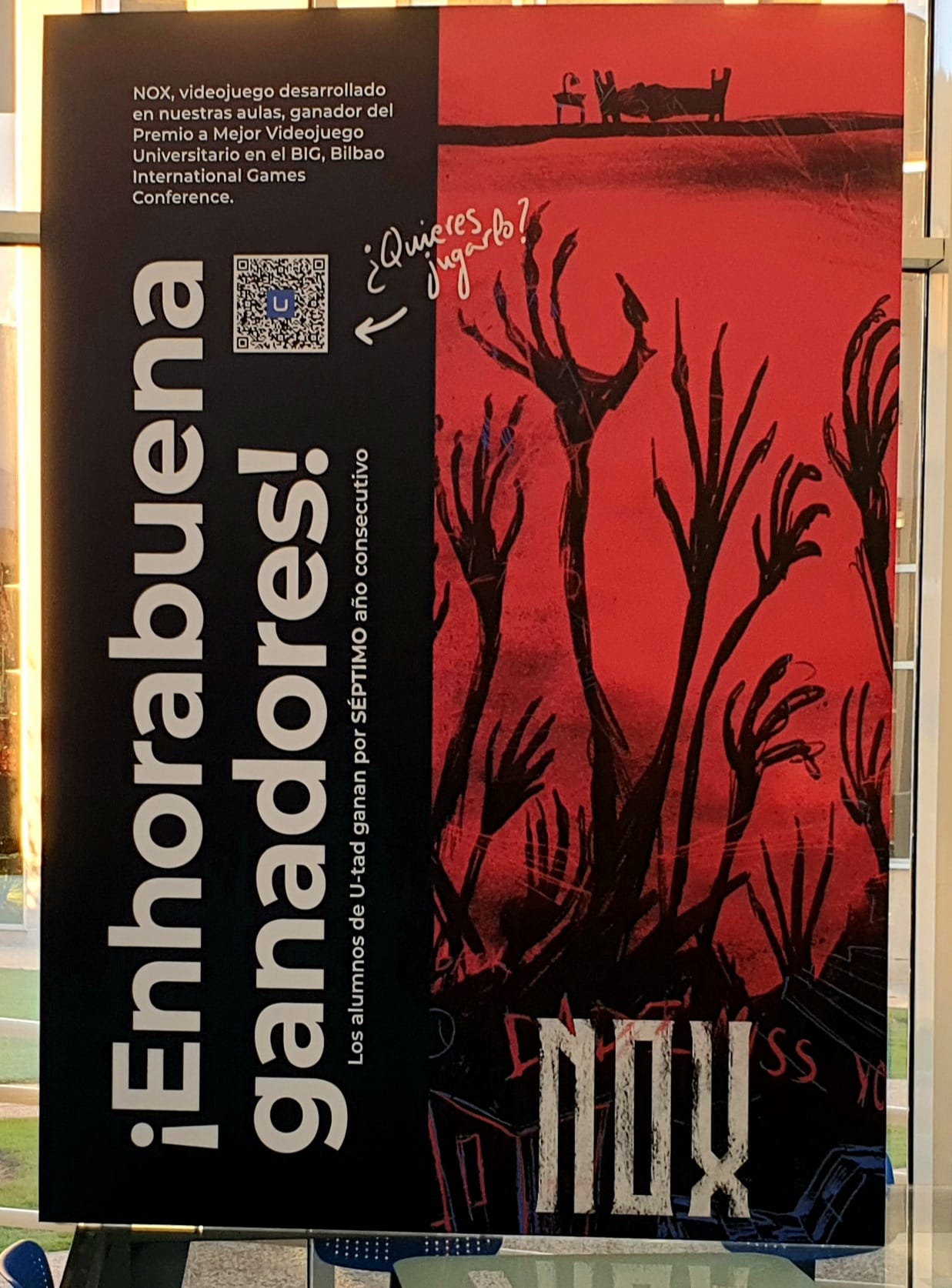 NOX, «Mejor Juego Universitario» en la BIG Conference 2022 – Us